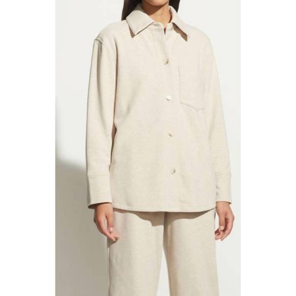 Vince | Jackets & Coats | New Vince Oversized Shirt Jacket In White ...